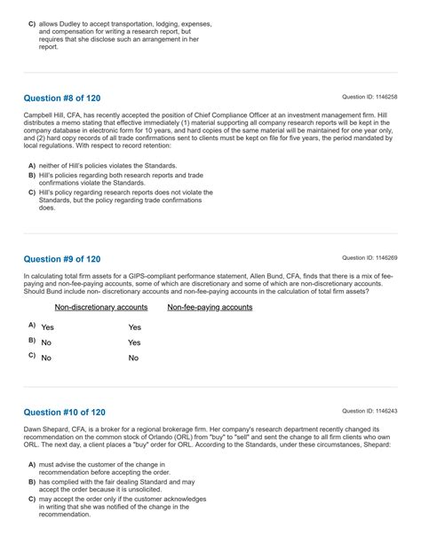 SOLUTION Cfa Level Mock Exam Part Studypool