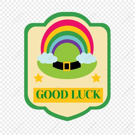 만화 일러스트 무지개 성 패트릭의 날 레이블 나비 하늘제전에코 Png 일러스트 무료 다운로드 Lovepik