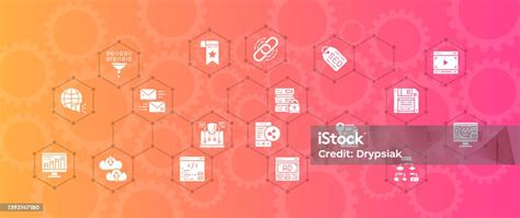 Seo 벡터 일러스트 레이 션 북마크 호스팅 하이퍼 링크 광고 웹 사이트 디자인 또는 방문 웹 페이지에 대한 데이터 전송 배너
