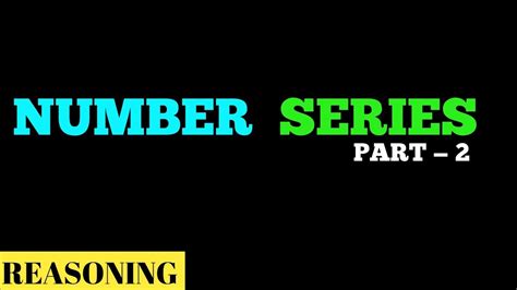 Number Series Part 2 Reasoning Arthemetic Logical Guruvu Youtube