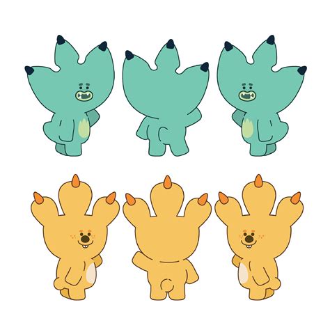 공룡발자국 캐릭터 디노and용용 캐릭터 포트폴리오 크몽