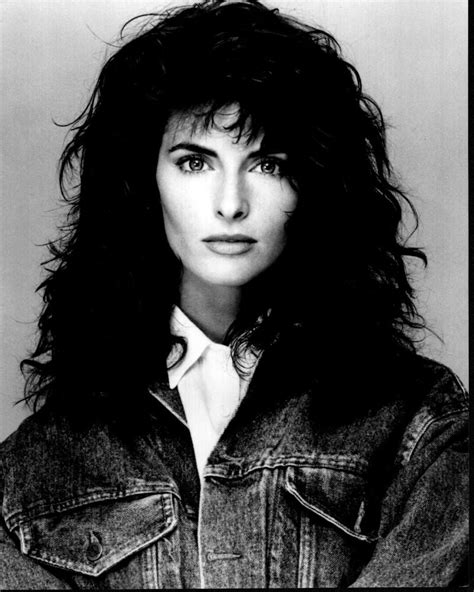 Joan Severance Headshot In Denim Jacket Black And White Photo Print 8