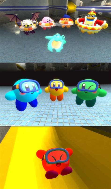 Gmod Kirby And Friends At The Pool By Kirbyhamtarogirl On Deviantart