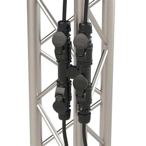Pce Cee Iec 60309 H Split 1x Inlet 3x Outlet 3 Way Blk Ip44 16a 230v M