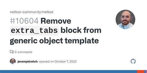 Remove Extra Tabs Block From Generic Object Template Issue 10604