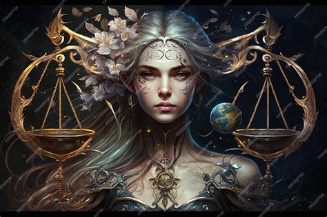 Premium Photo Backdrop Of Sacred Zodiac Libra Symbols Astrology