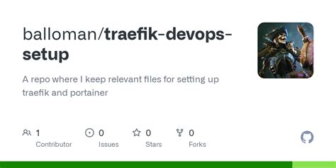 GitHub Balloman Traefik Devops Setup A Repo Where I Keep Relevant Files For Setting Up