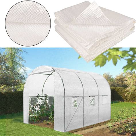 Bâche de rechange 140gr m² pour serre tunnel 6m² blanche Serres de