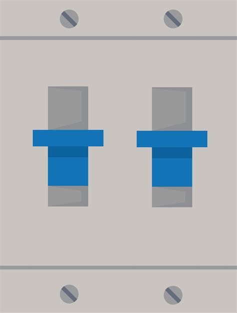 Double Circuit Breaker Panel 63134000 Vector Art At Vecteezy