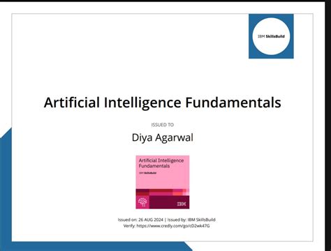 Diya Agarwal On Linkedin Im Thrilled To Share That Ive Completed The