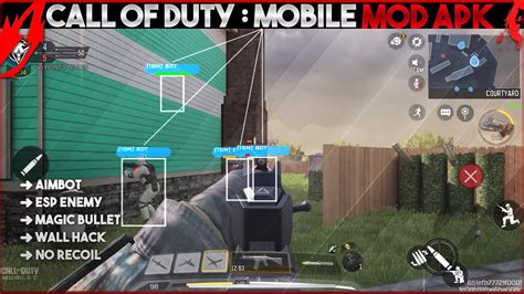 Call Of Duty Mobile Mod Apk 1 0 43 Global Version Aimbot Esp Wall