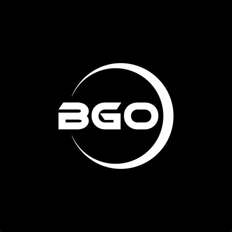 Bgo Letter Logo Design In Illustration Vector Logo Calligraphy
