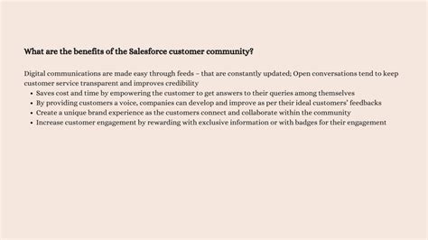Ppt Salesforce Customer Community Qr Solutions Pvt Ltd Powerpoint