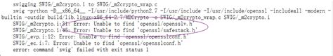 解决 error command swig failed with exit status 1 csdn博客
