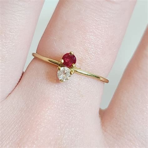 Bony Levy Jewelry Bony Levy Birthstone Stacking Ring Ruby Poshmark