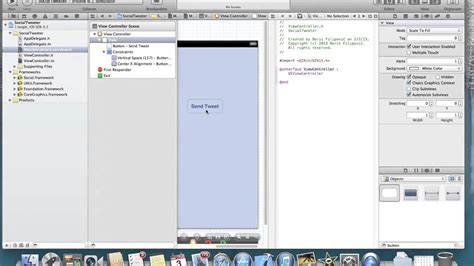 Xcode Simple Twitter Tutorial YouTube