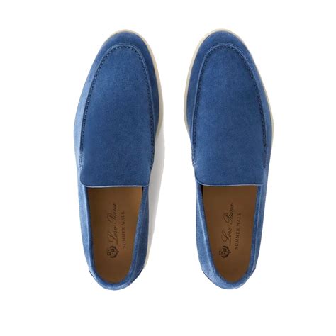 Loro Piano Summer Walk Loafers Cobalt Ink