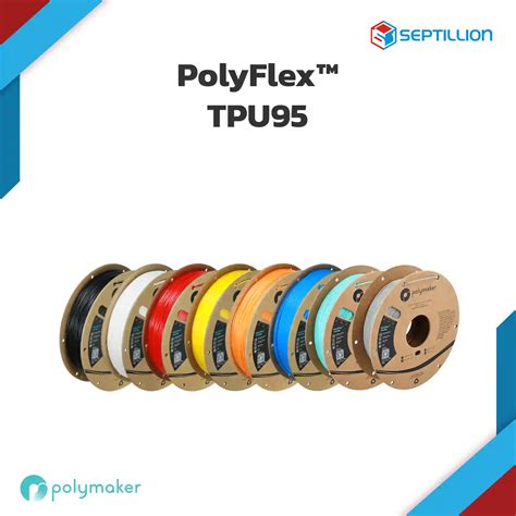 เส้นวัสดุ Polyflex Tpu95 Polymaker Septillion Co Ltd