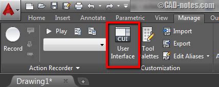 How To Create AutoCAD Classic Workspace Using CUI CADnotes