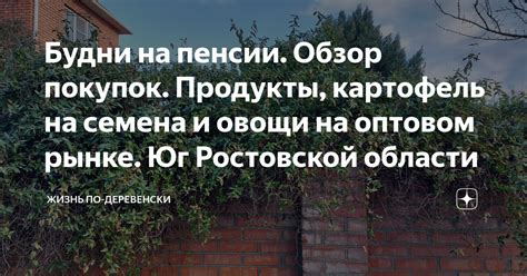 Будни на пенсии Обзор покупок Продукты картофель на семена и овощи на оптовом рынке Юг