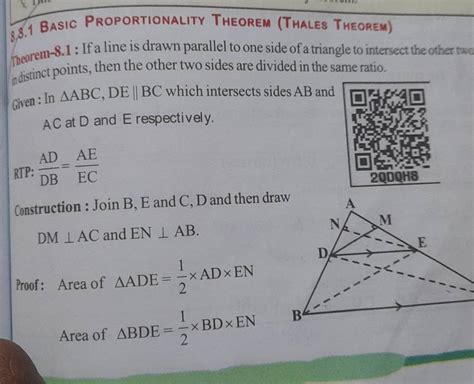 BASIC PROPORTIONALITY THEOREM THALES THEOREM Theorem If A Li