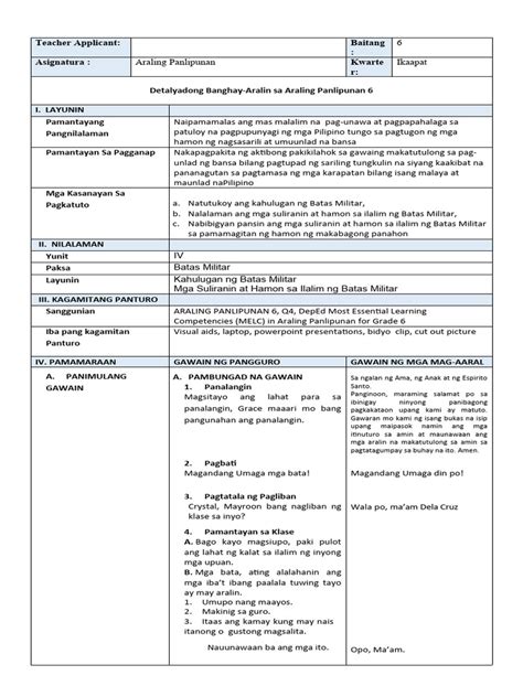 Dlp Ap Grade 6 Quarter 4 Part 1 Pdf