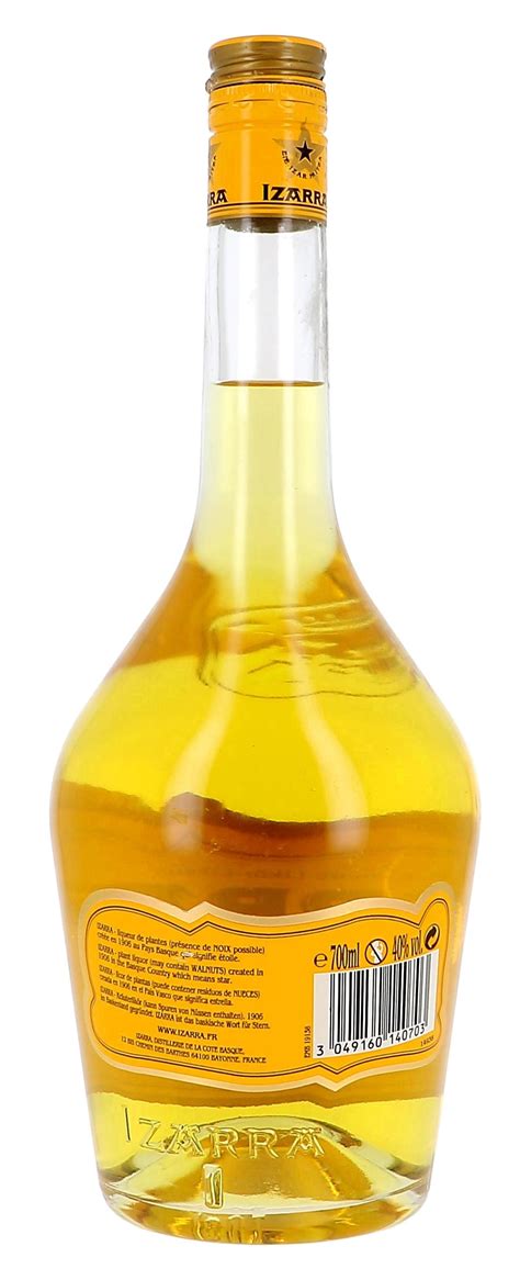Izarra Yellow 70cl 40 Basque Liqueur Nevejan