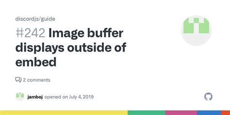 Image Buffer Displays Outside Of Embed · Issue 242 · Discordjsguide · Github
