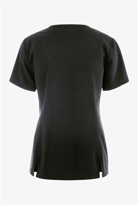 Tooniforms Too Funny Simba And Nala Womens 1 Pocket Stretch V Neck