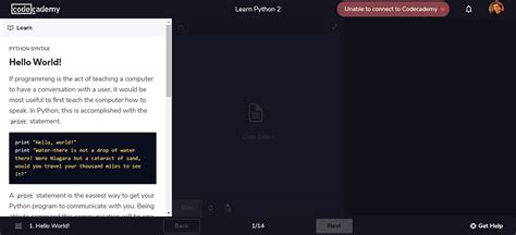Na Unable To Connect To Codecademy Bug Reporting Codecademy Forums