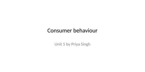 Factors Affecting Consumer Behavior Ppt