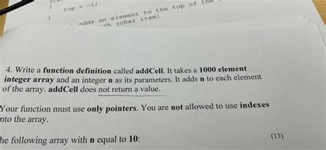 Solved Top 1 Adds An Element To The Top Of Th Eh Char