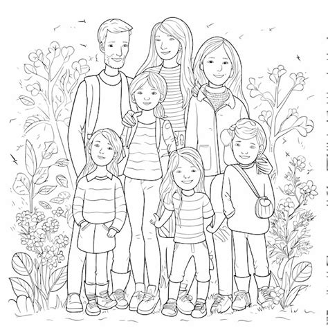 Imágenes De Familia Para Colorear Descarga Gratuita En Freepik