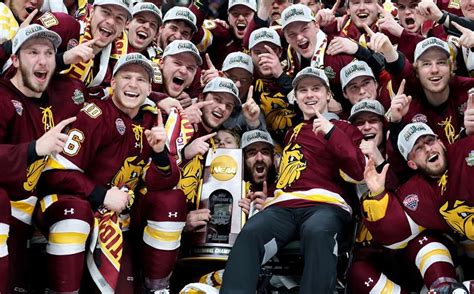 NCAA Frozen Four Final Recap Minnesota Duluth Defeats Notre Dame 2 1