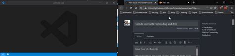 Vscode Interrupts Firefox Drag And Drop · Issue 93631 · Microsoft