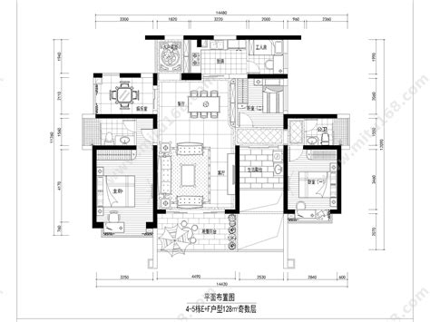 龙岸花园二期4栋ef户型 奇偶数层