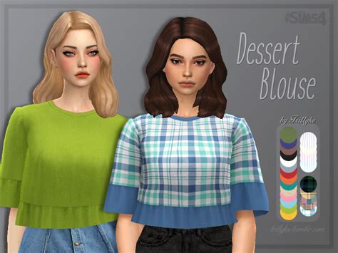 The Sims Resource Trillyke Dessert Blouse