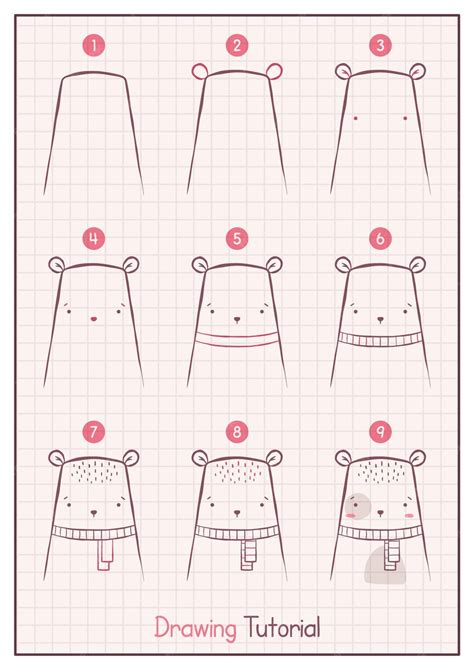 Premium Vector How To Draw A Polar Bear Step By Step Drawing Tutorial