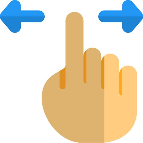 swipe left right touch gesture icon download on iconfinder