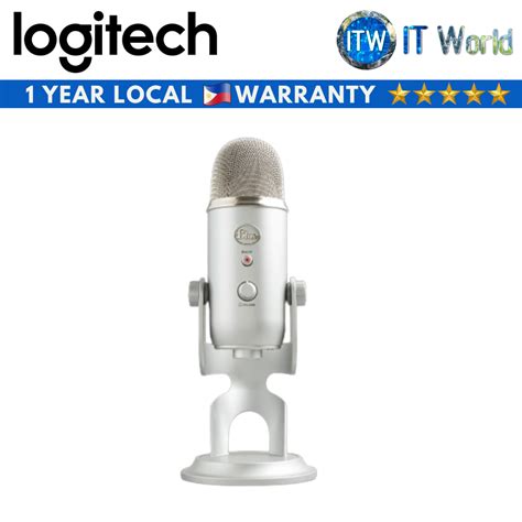 Itw Logitech Blue Yeti Premium Multi Pattern Usb Microphone Midnight