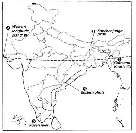 Class 9 Geography Chapter 1 Map Based Question Answers Contemporary
