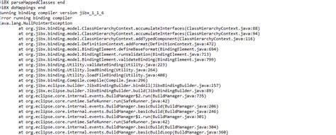 Java Jibx Error Running Binding Compiler In Eclipse Oxygen Maven