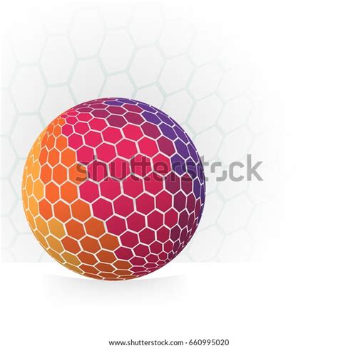 Vector Abstract Sphere Polygons Stock Vector Royalty Free 660995020