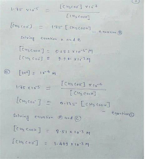 Solved Problem You Have Mm Of Total Acetate In You System I E