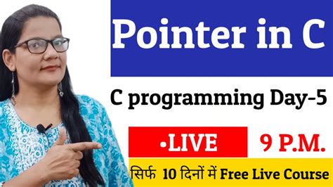 Pointer In C Programming Youtube