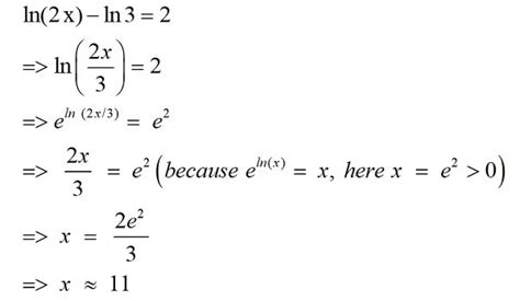 How To Get Rid Of Ln In An Equation Solve Natural Logs