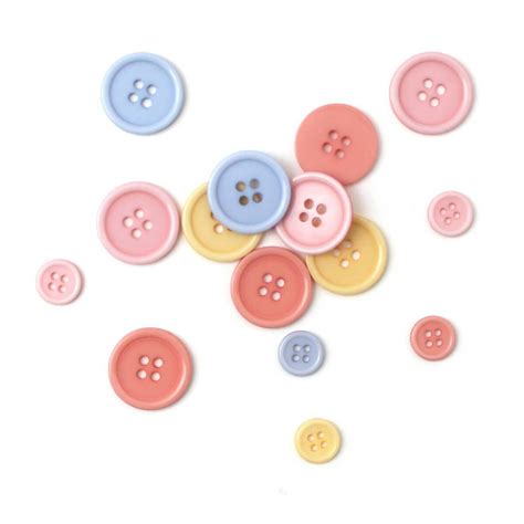 Pastel Buttons Waterfall Pack Hobbycraft
