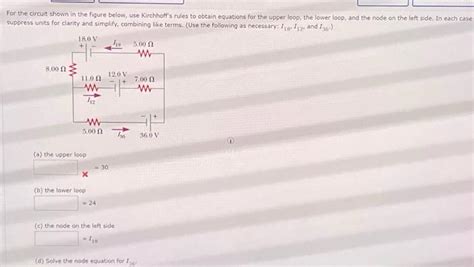 Solved For The Circuit Shown In The Figure Below Use Chegg