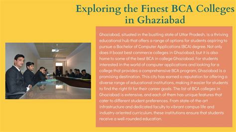 Ppt Exploring The Finest Bca Colleges In Ghaziabad Powerpoint