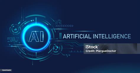 Ai 배너 방문 페이지 신경망 빅 데이터 디지털 Hud 미래 및 딥 러닝 추상기술 배경 개념 인공지능에 대한 스톡 벡터 아트 및 기타 이미지 Istock